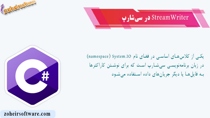 استریم رایتر (StreamWriter) در سی‌شارپ - نرم افزاری زهیر